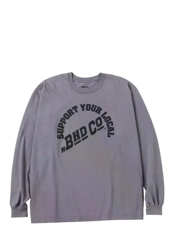 NEIGHBORHOOD Lettering-print Long-sleeve T-shirt - Grey