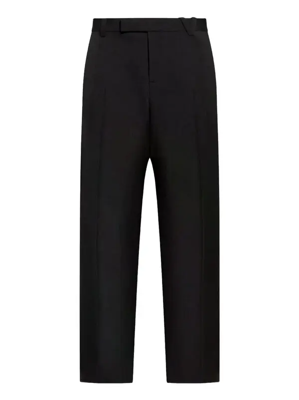 Versace Wool Button Fly Trousers - Black