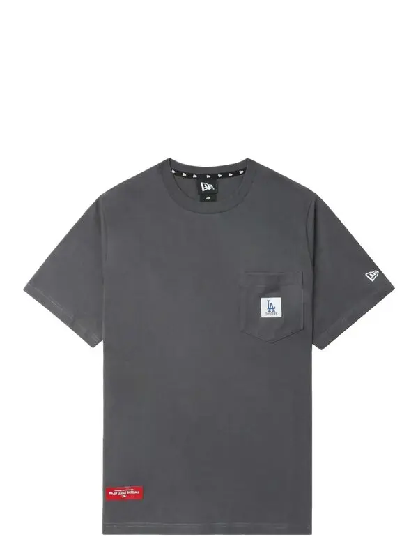 New Era Pocket-detail T-shirt - Gyd Dark Grey