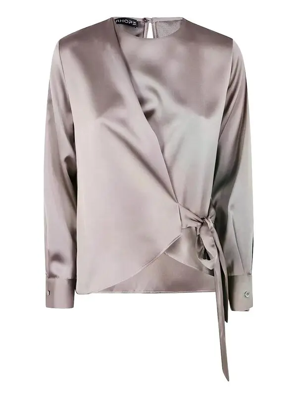 DRHOPE Wrap-tie Shirt - Neutrals