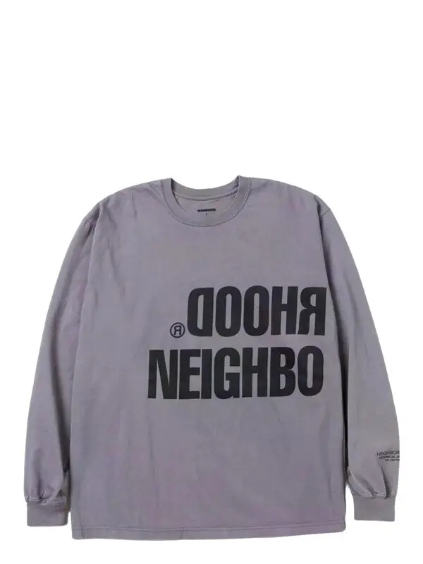 NEIGHBORHOOD Logo-lettering Long-sleeve T-shirt - Grey