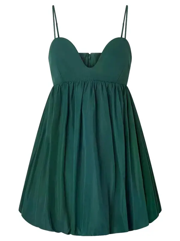Pinko Sweetheart-neckline Bubble Mini Dress - Green