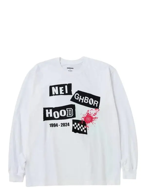 NEIGHBORHOOD Graphic-print Long-sleeve T-shirt - White