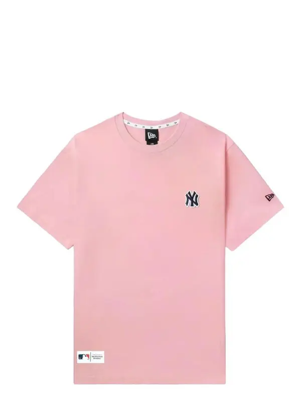 New Era Logo-patch Cotton T-shirt - Pink
