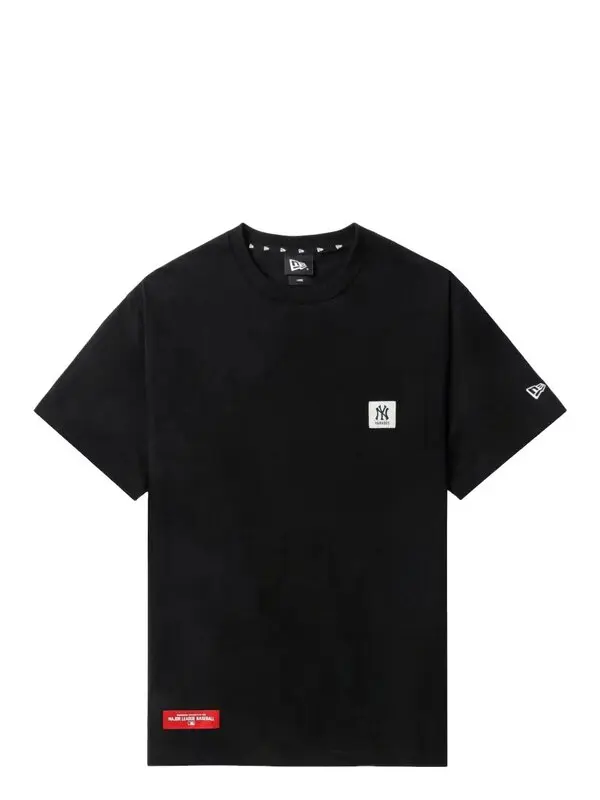 New Era Pocket-detail Cotton T-shirt - Black