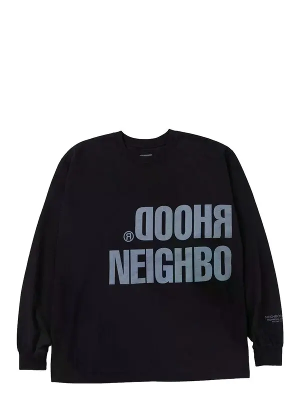 NEIGHBORHOOD Logo-print Long-sleeves T-shirt - Black