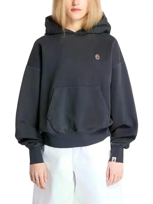 A BATHING APE Pigment Dyed Hoodie - Black