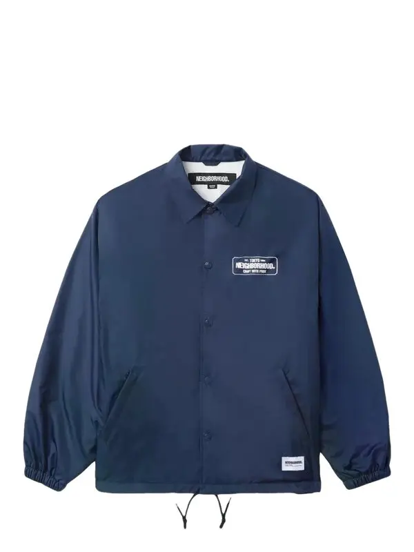 NEIGHBORHOOD Logo-patch Coach Jacket - Blue