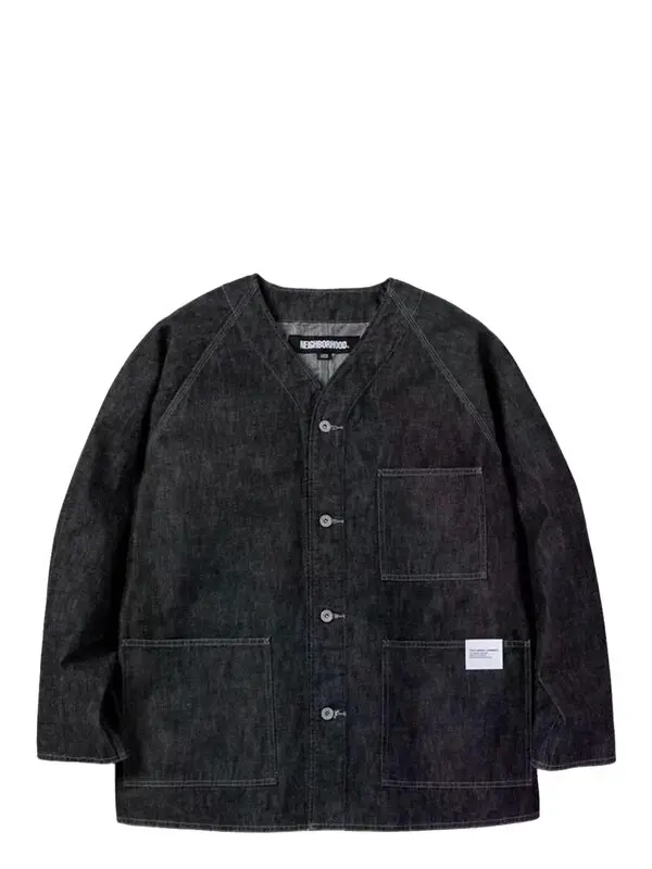NEIGHBORHOOD Raglan-sleeve Denim Jacket - Black