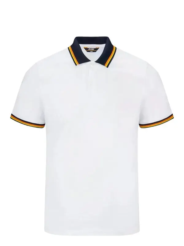 K-WAY Vince Tiped Polo Shirt - White