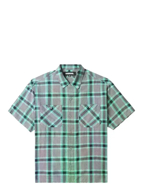 NEIGHBORHOOD Checked Patch-pocket Shirt - Grey