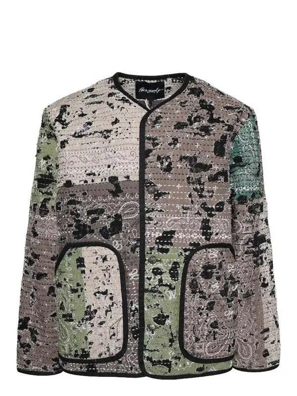 PARIS LAUNDRY Boro Liner Jacket Japanese Denim - Green