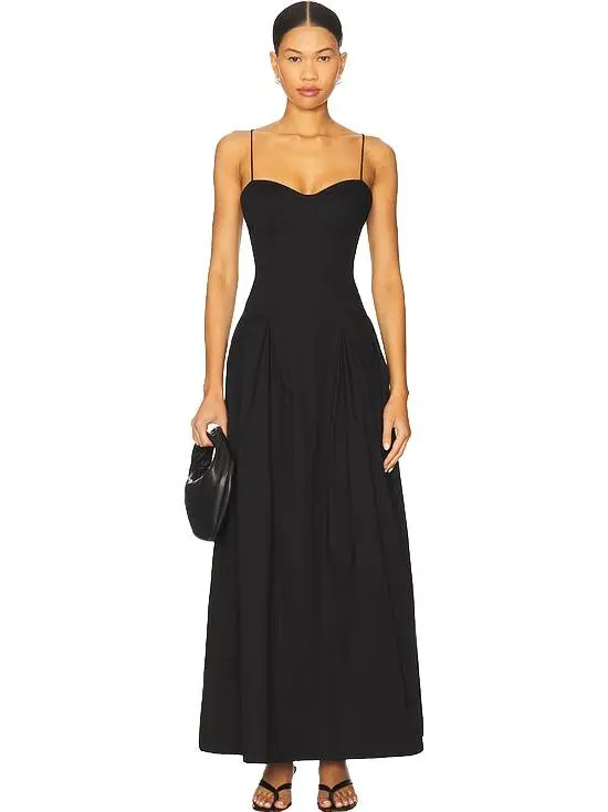 LOVERS AND FRIENDS Nicole Maxi Dress - Black