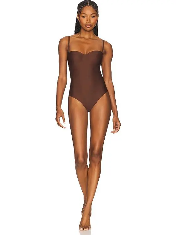 SKIMS Body Molded Underwire Bodysuit - Cocoa