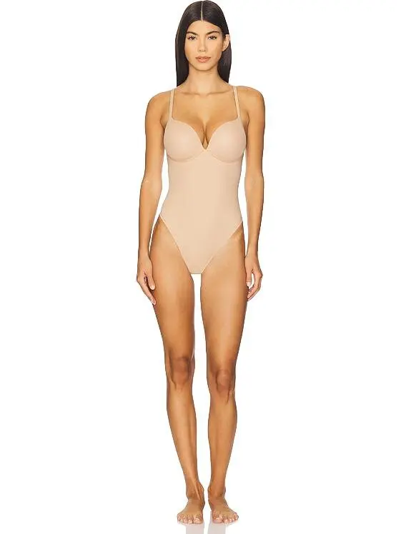SKIMS Push-up Thong Bodysuit - Clay