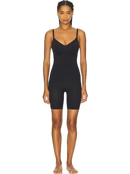 SKIMS Seamless Sculpt Mid Thigh Bodysuit - Onyx