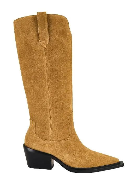 NAKEDVICE X The Reid Knee High Boots - Honey Suede