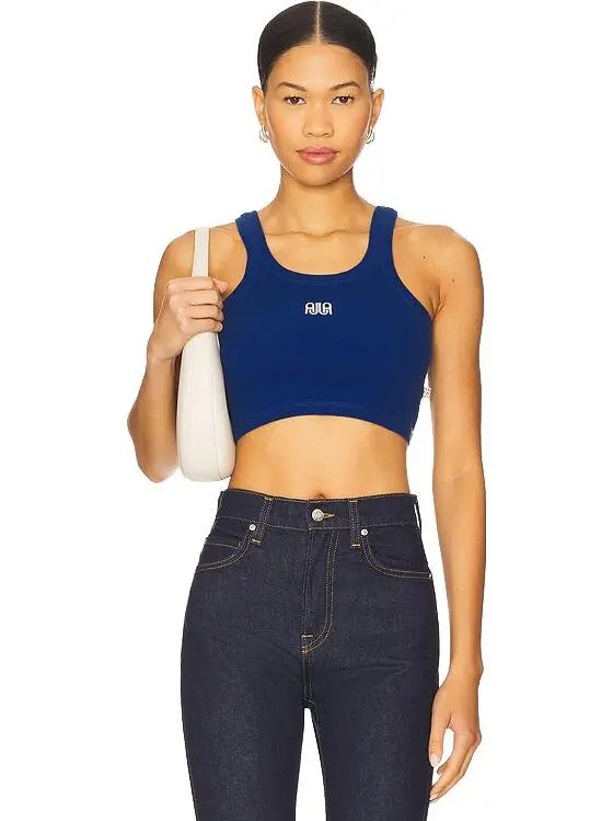 ARAMINTA JAMES Aj Cropped Tank Top - Night Sail