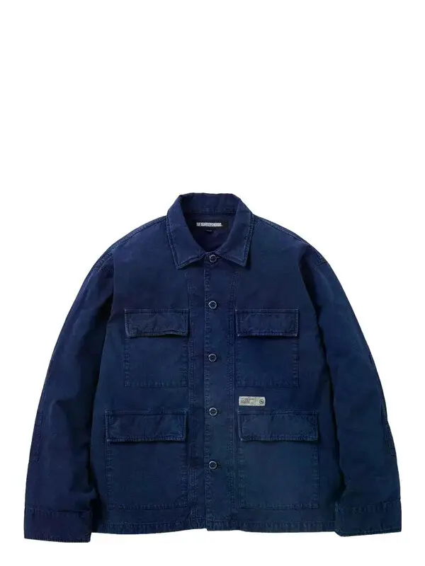 NEIGHBORHOOD Multi-pocket Cotton Shirt Jacket - Blue
