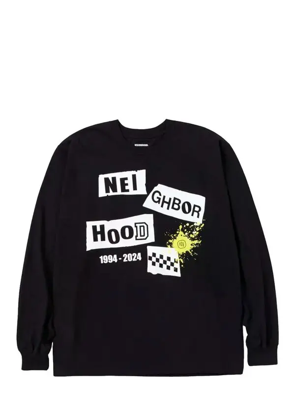 NEIGHBORHOOD Long-sleeve Graphic T-shirt - Black