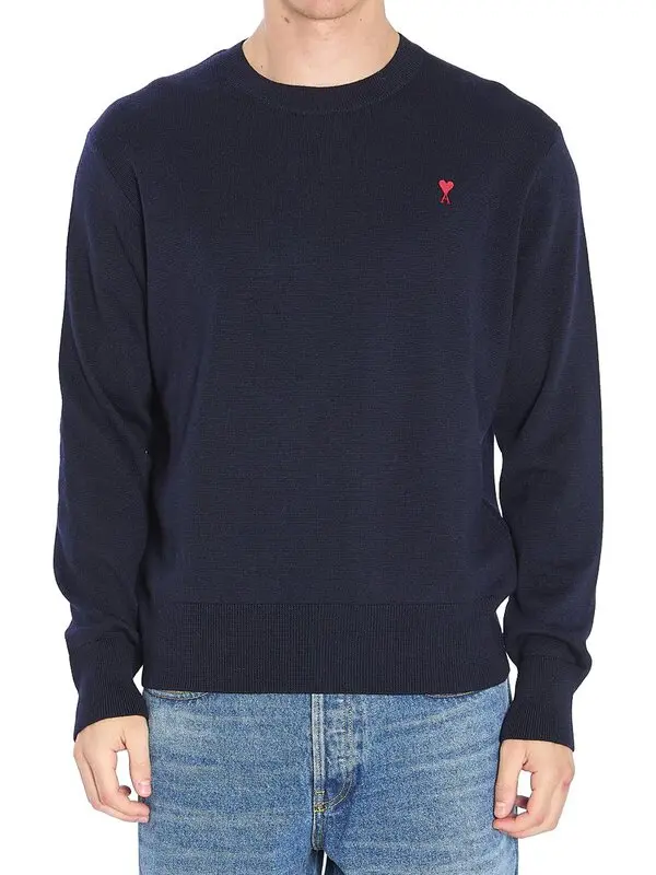 Ami De Coeur Merino Wool Sweater - Blue
