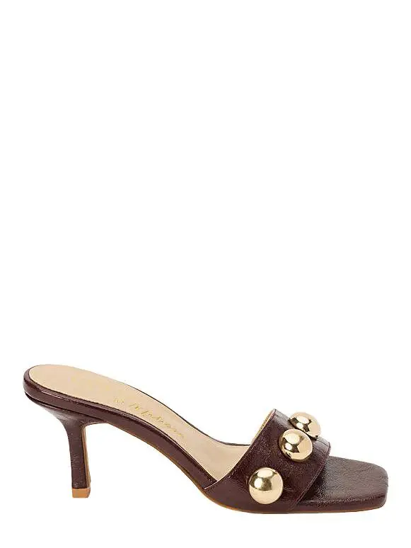 Matisse Theo Embellished Heeled Sandals - Burgundy
