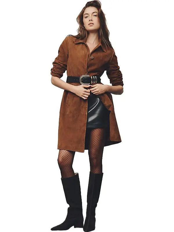 SILENT D Kaias Knee-high Boots - Chocolate Suede