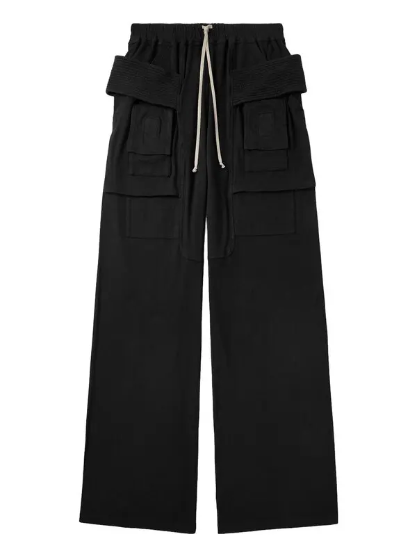 Rick Owens Creatch Wide-leg Cargo Trousers - Black