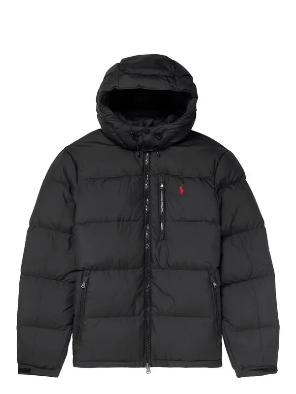 Polo Ralph Lauren Logo-embroidered Quilted Down Jacket - Black