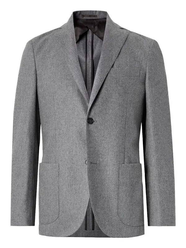 SLOWEAR Slim-fit Wool-blend Blazer - Gray