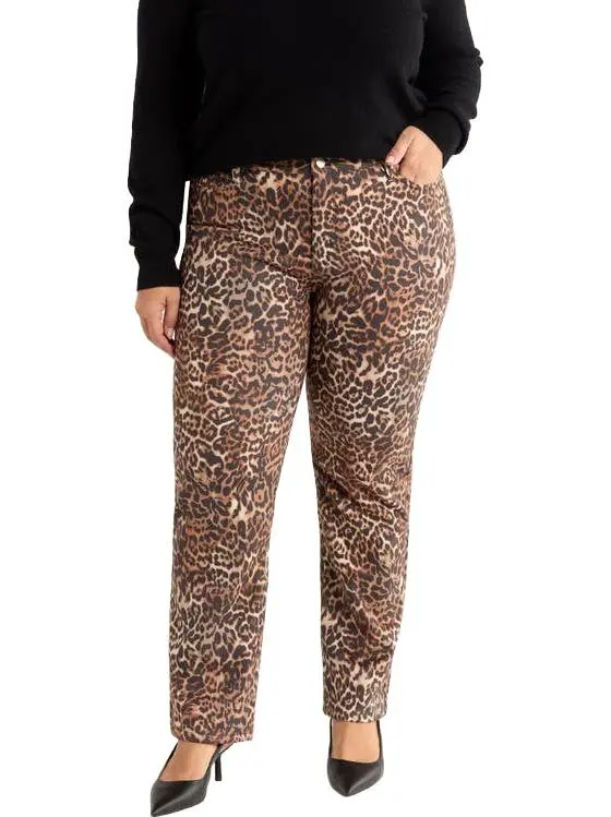 Jones New York Straight Leg Ankle Pants - Jones Black Multi
