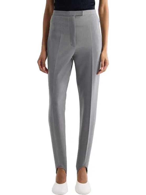 Dries Van Noten Stretch Wool Stirrup Leggings - Grey