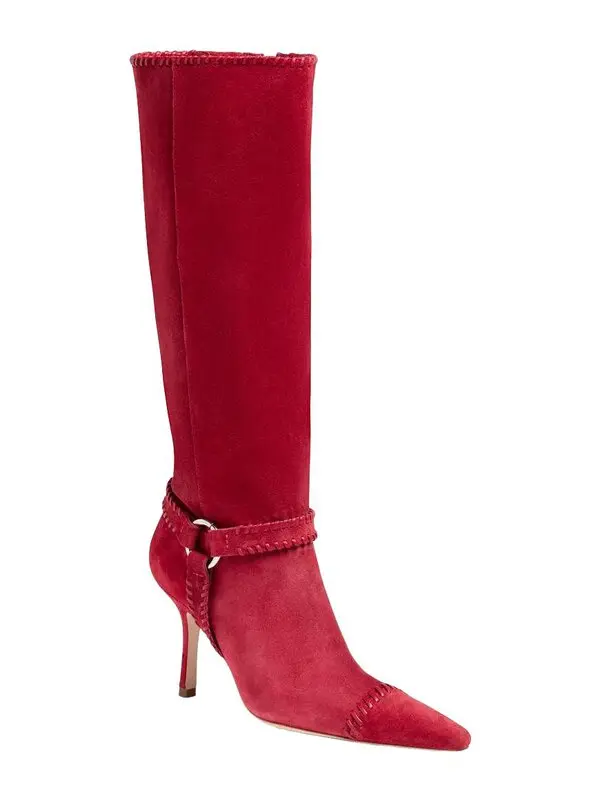 Cinq À Sept Whipstitch Knee High Boots - Bordeaux