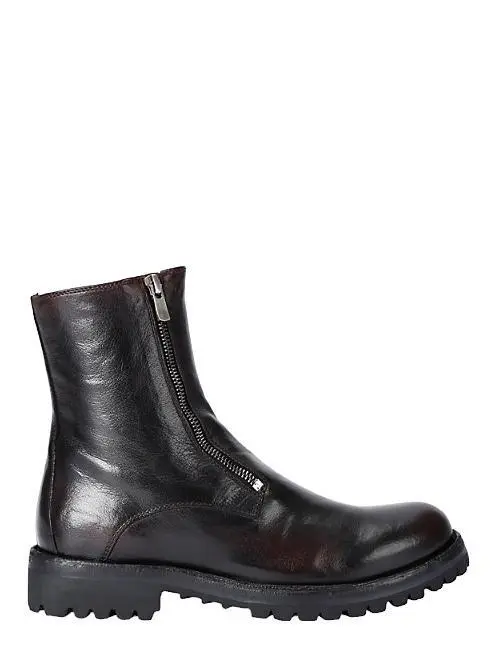 Officine Creative Loraine 026 Leather Ankle Boots - Black