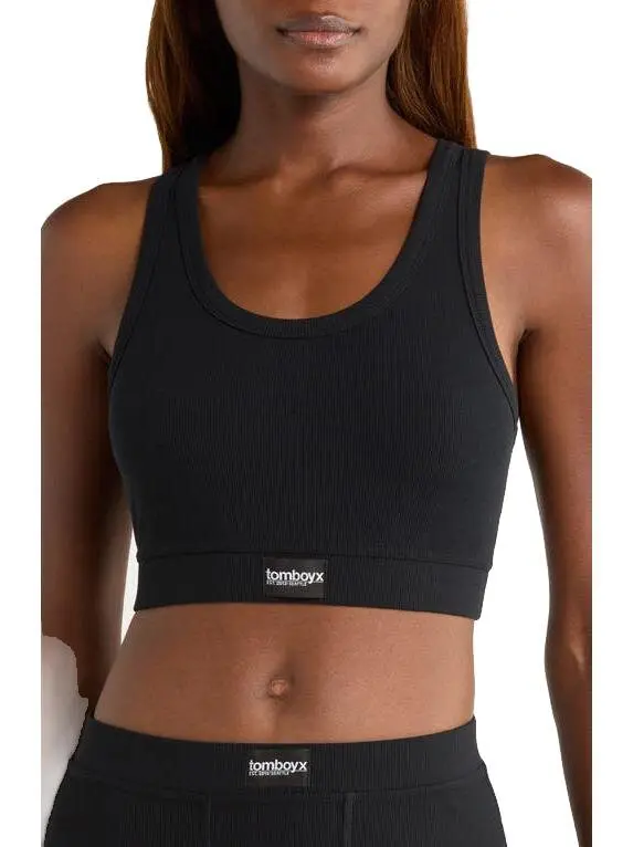 TOMBOYX Essentials Rib Sports Bra - Black