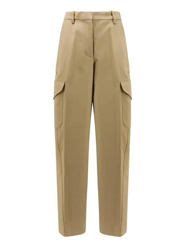 Givenchy Cotton And Wool Cargo Trousers - Beige