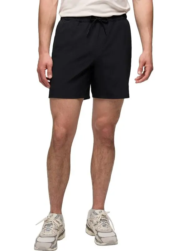 Prana Discovery Trail Drawstring Shorts - Black