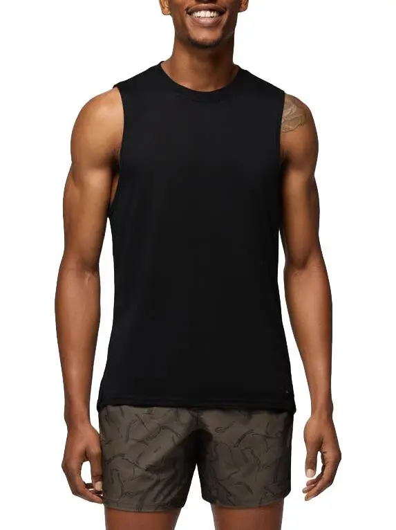 Prana Natural Flow Performance Tank Top - Black