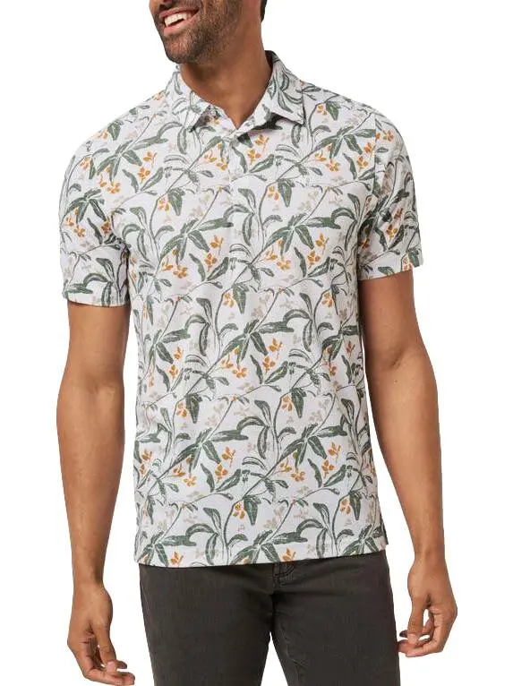 Travis Mathew Relationship Status Floral Polo - White