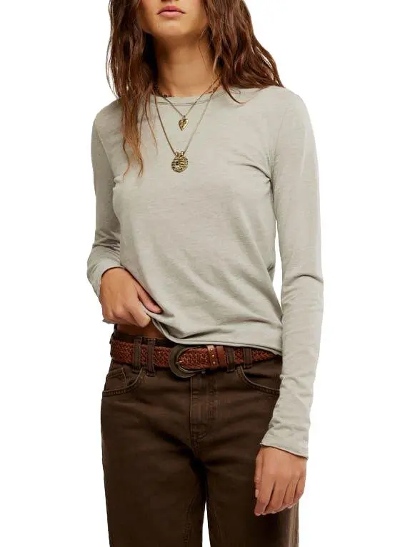Free People Nova Long-sleeve T-shirt - Caiman