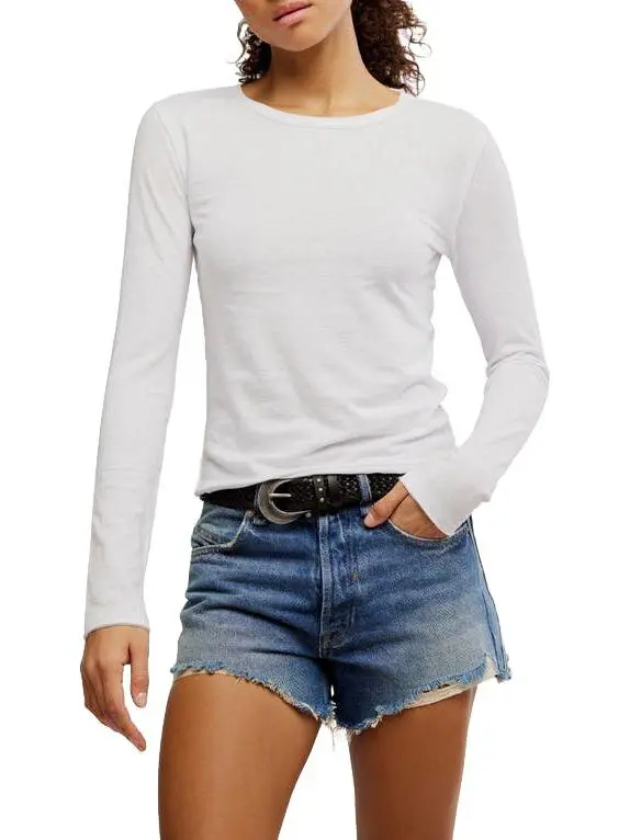 Free People Nova Long-sleeve T-shirt - Ivory