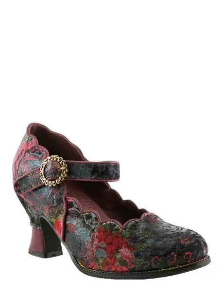 SPRING STEP SHOES Adodora Mary Jane Pump - Plum Multi