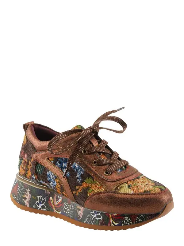 SPRING STEP SHOES Invidia Platform Sneakers - Bronze Multi