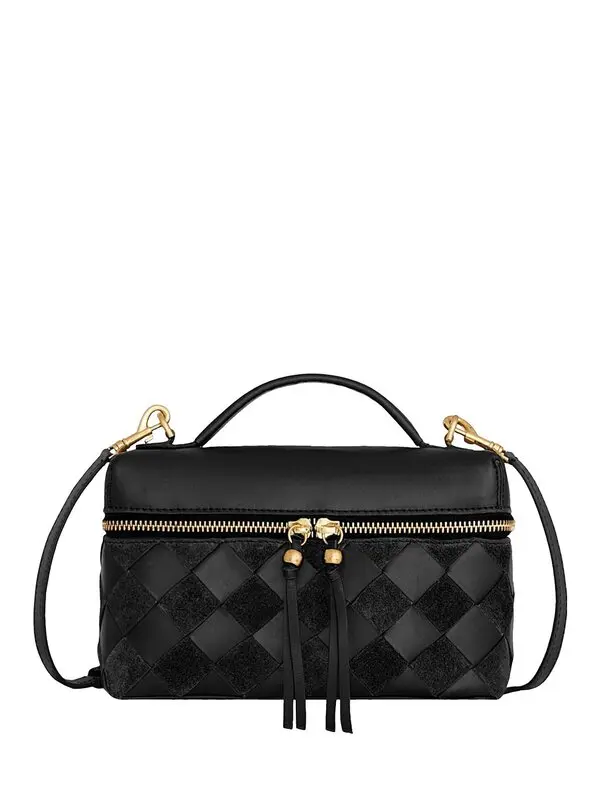 Rebecca Minkoff Frankie Leather Train Case - Black