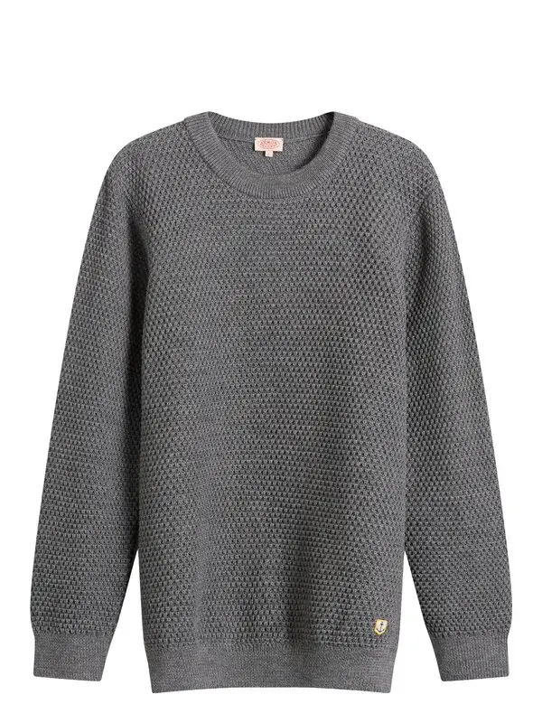 Armor Lux Waffle Knit Jumper - Misty Grey