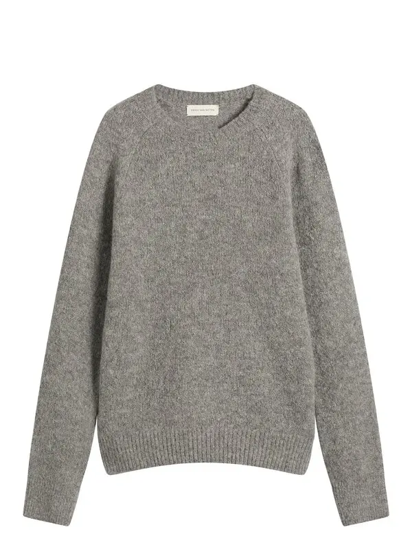 Dries Van Noten Alpaca Wool Jumper - Mid Grey