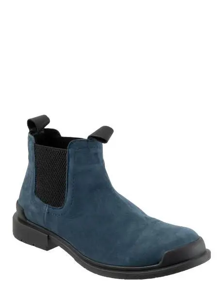 BUENO Chelsea Boots - Blue Nubuck