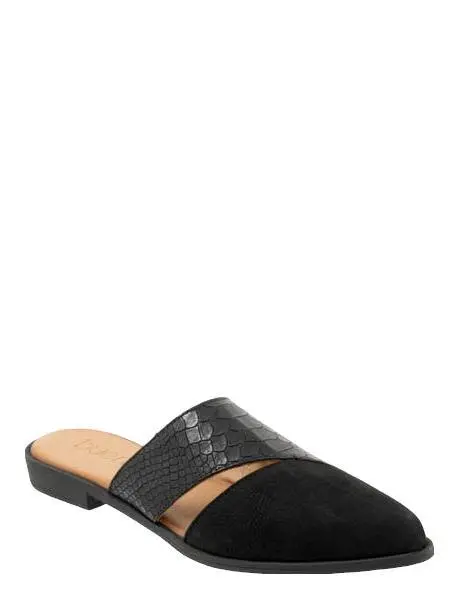BUENO Blaze Pointed Toe Mule - Black Nubuck