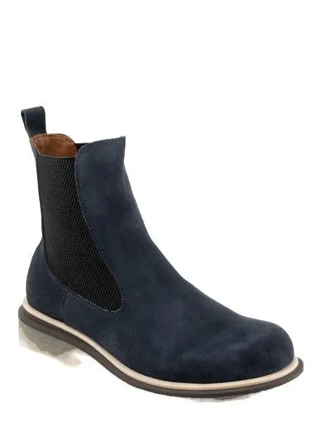 BUENO Wanda Platform Chelsea Boot - Navy Suede