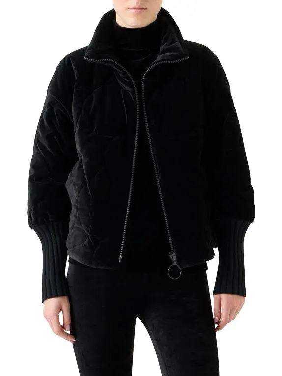 Akris Quilted Velvet Jacket - Black